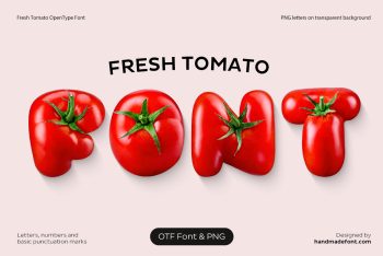 Tomato Font - Fresh and Juicy Alphabet | Handmadefont.com
