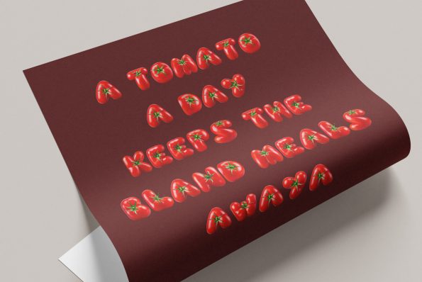 Tomato Font - Fresh and Juicy Alphabet | Handmadefont.com