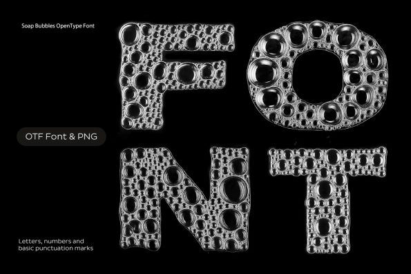 Soap Bubbles Font - Airy Alphabet | Handmadefont.com