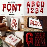 Vampire Font - Bloody Alphabet | Handmadefont.com
