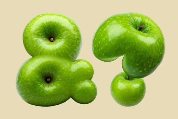Green Apple Font - Fruit Alphabet | Handmadefont.com
