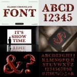 Classic Chocolate Font - Sweet Alphabet | Handmadefont.com