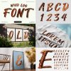 Wood Log Font - Wooden Alphabet | Handmadefont.com