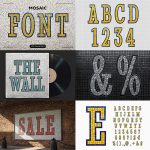 Mosaic Font - Decorative Alphabet | Handmadefont.com