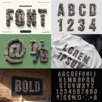 Stone Stack Font - Strong Alphabet | Handmadefont.com