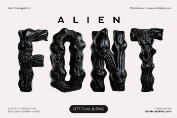 Alien Font - Outer Space Humanoid Alphabet | Handmadefont.com
