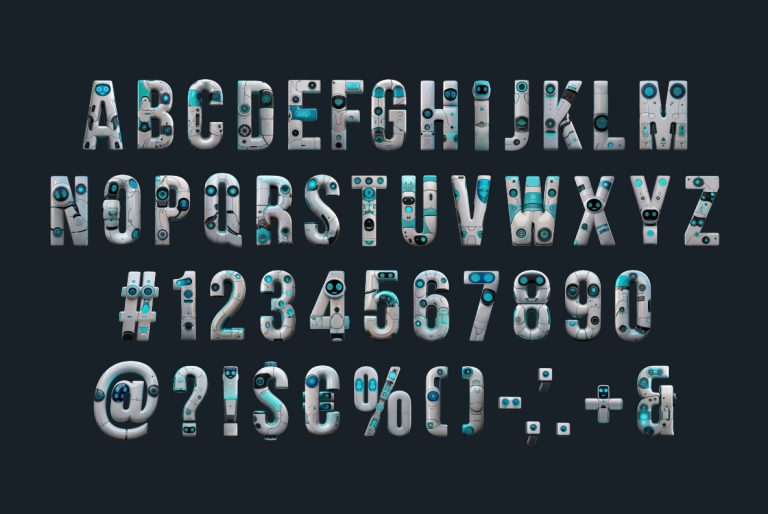 Robot Font - Humanoid Alphabet | Handmadefont.com