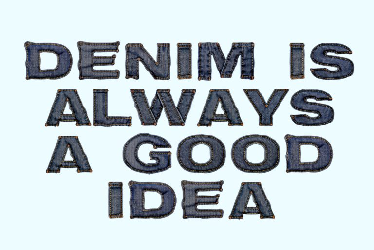 Jeanius Font - Denim Jeans Alphabet | Handmadefont.com