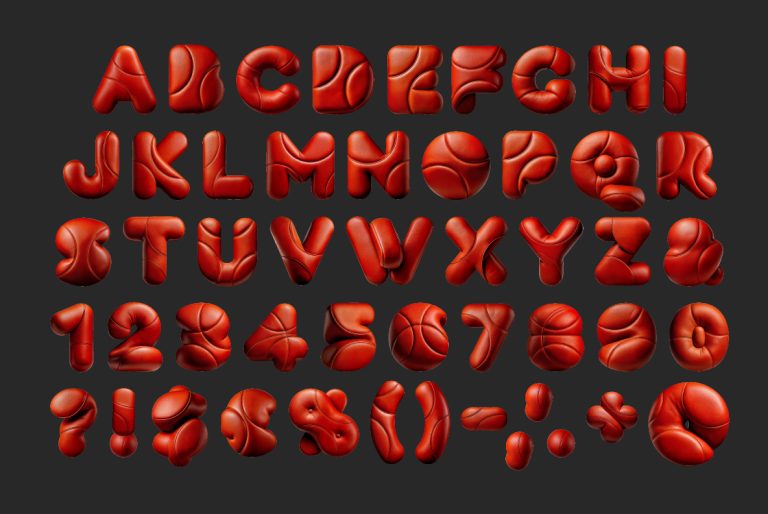 Leather Art Font - Genuine Alphabet | Handmadefont.com