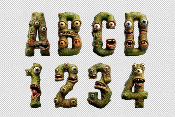 Ugly Monster Font - Spooky and Creepy Alphabet | Handmadefont.com