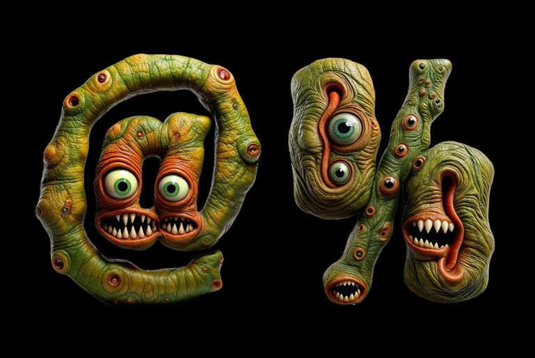 Ugly Monster Font - Spooky and Creepy Alphabet | Handmadefont.com