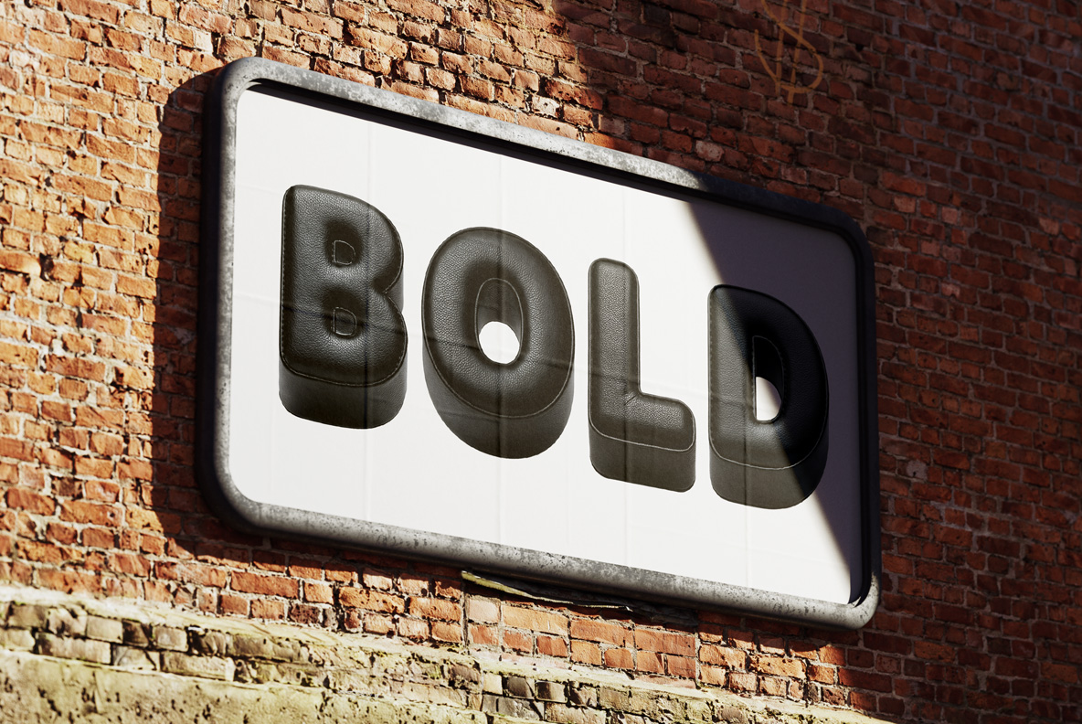 Black Leather Font - Premium Alphabet | Handmadefont.com
