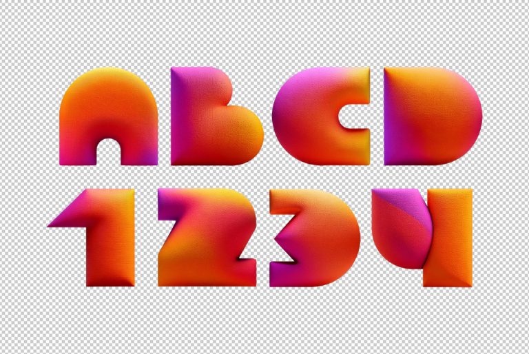 Inflatype Font - Modern Funky Alphabet | Handmadefont.com